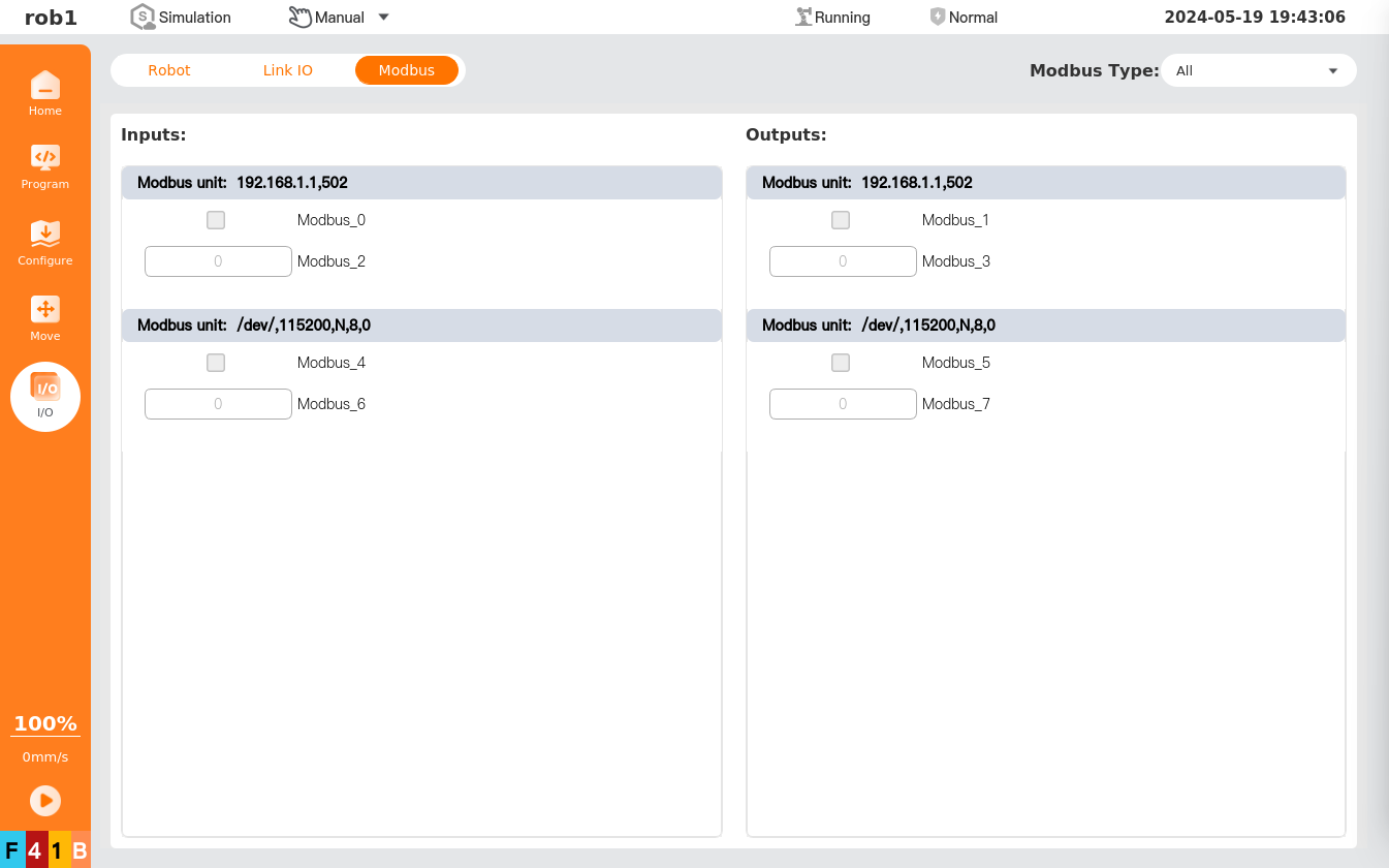 7.3 Modbus · ARCS User Manual